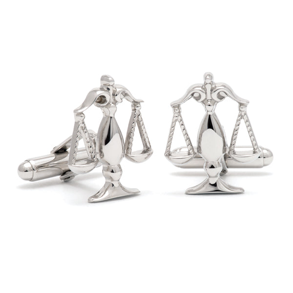 Sterling Silver Scales Of Justice Cuff Links | Speidel