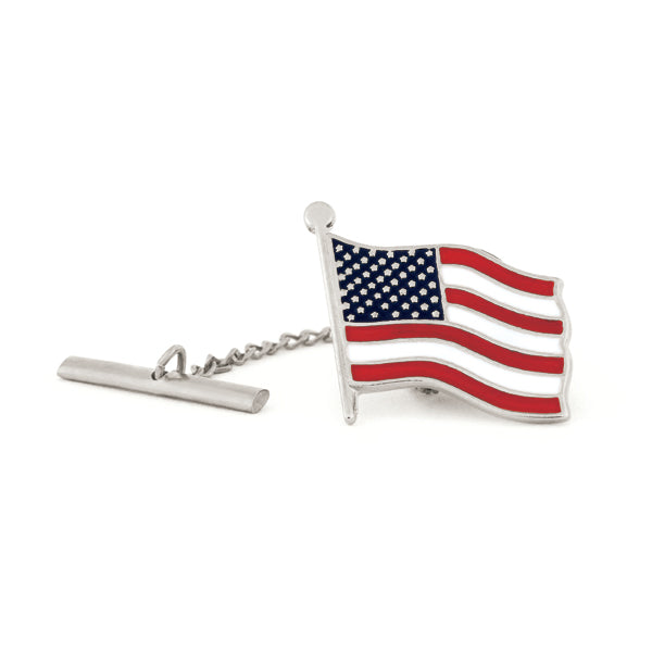 American Flag Tie Tack (Made in the USA) - Speidel