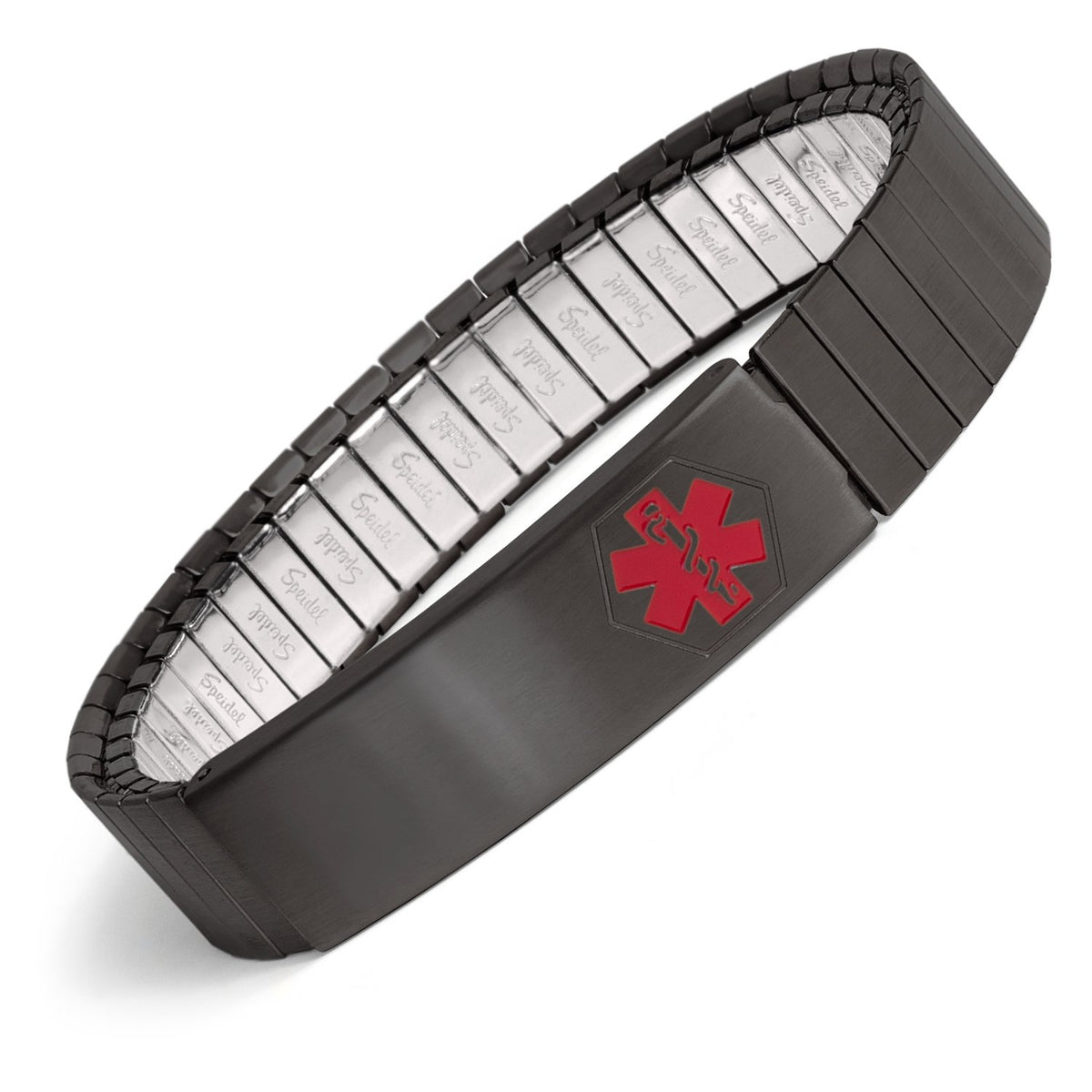 Men's Medical ID Bracelet, Steel Silver Tone Medilog Bracelet | Speidel