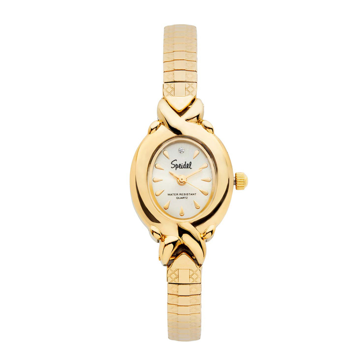 Women's C-Ring Twist-O-Flex Watch, Gold And Silver Tone Expansion Band ...
