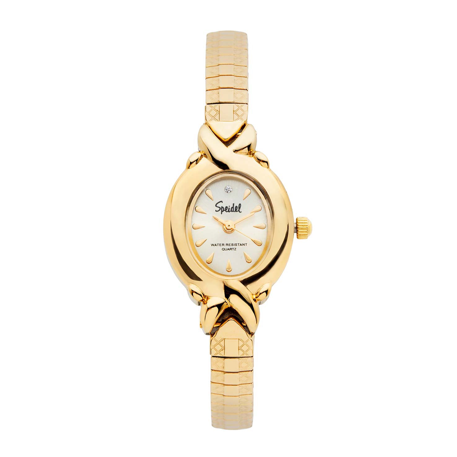 Women's C-Ring Twist-O-Flex Watch, Gold And Silver Tone Expansion Band ...